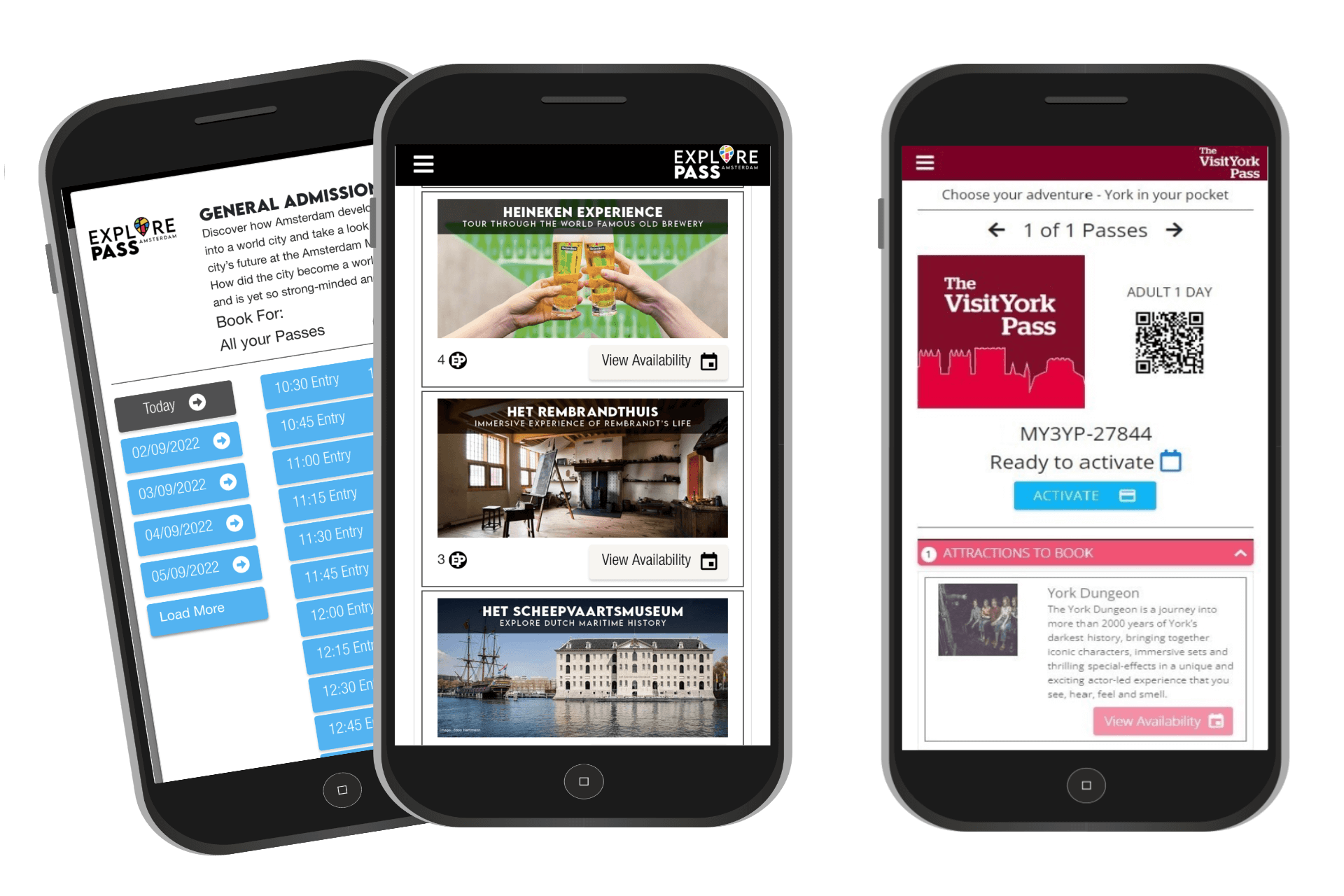 Multi-Attraction Passes - with Open Pass